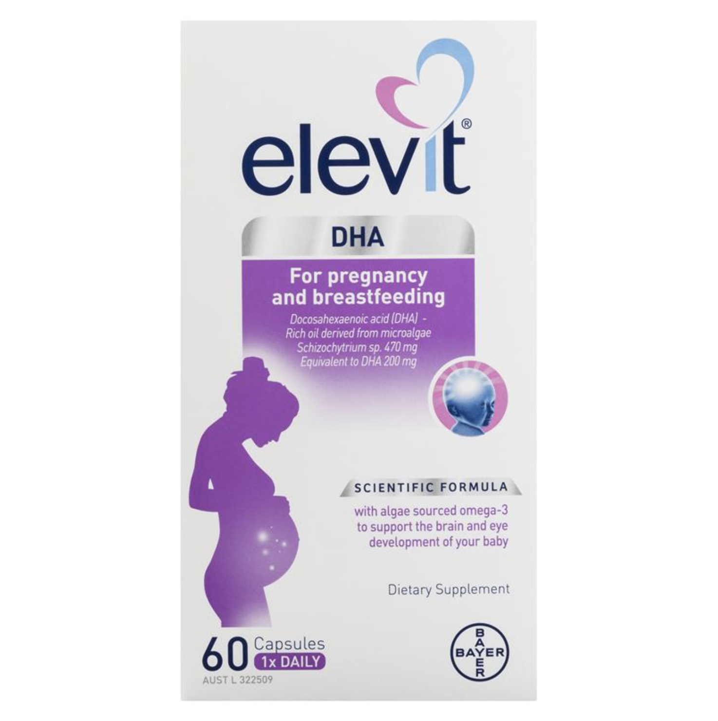 Elevit DHA For Pregnancy and breastfeeding (60 supply) | Skincare ...