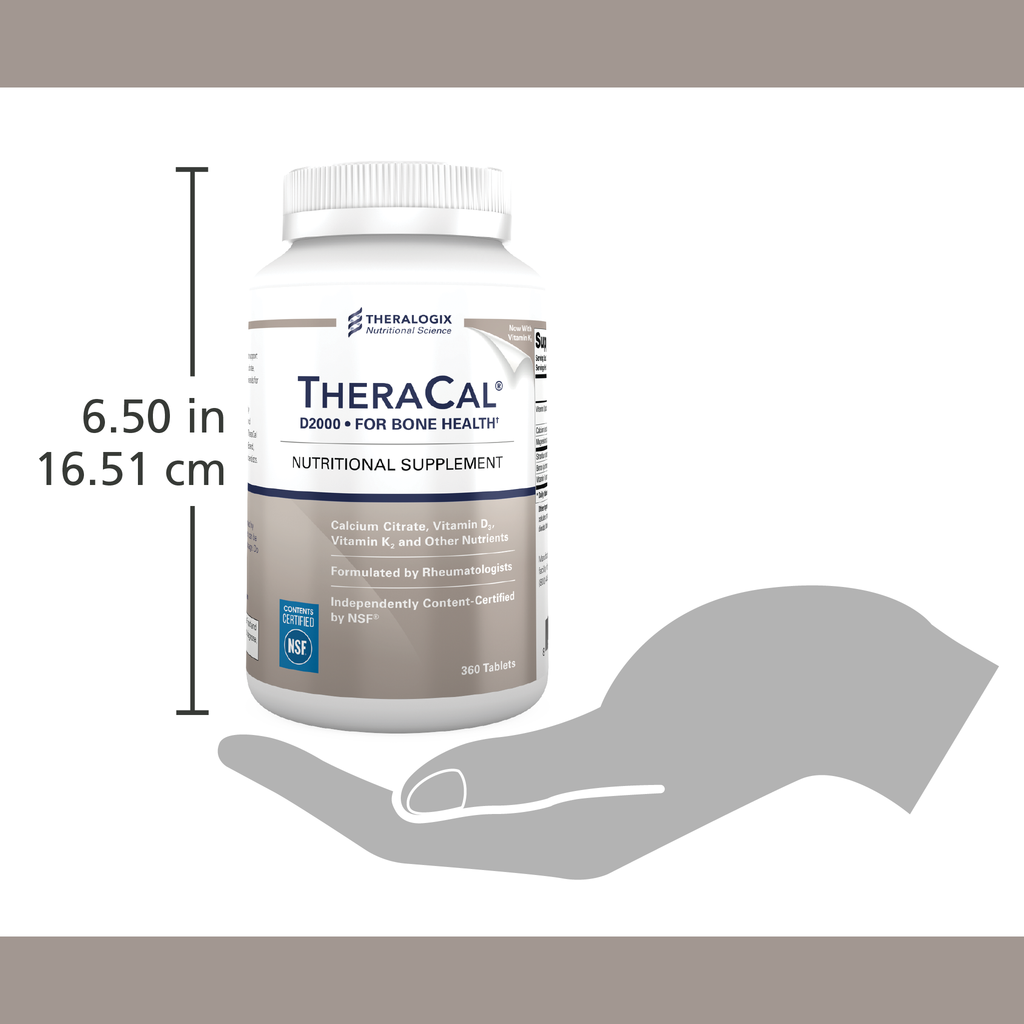 TheraCal Bone Health Supplement (D2000) by Theralogix | Skincare ...